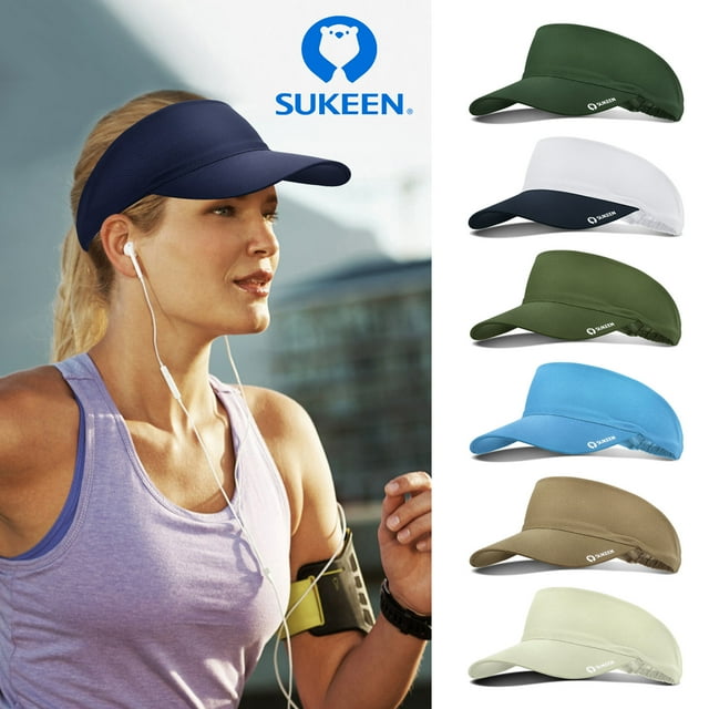 Sukeen Cooling Visor Hat UV Protection Sun Visor Stretchy Sports Tennis ...