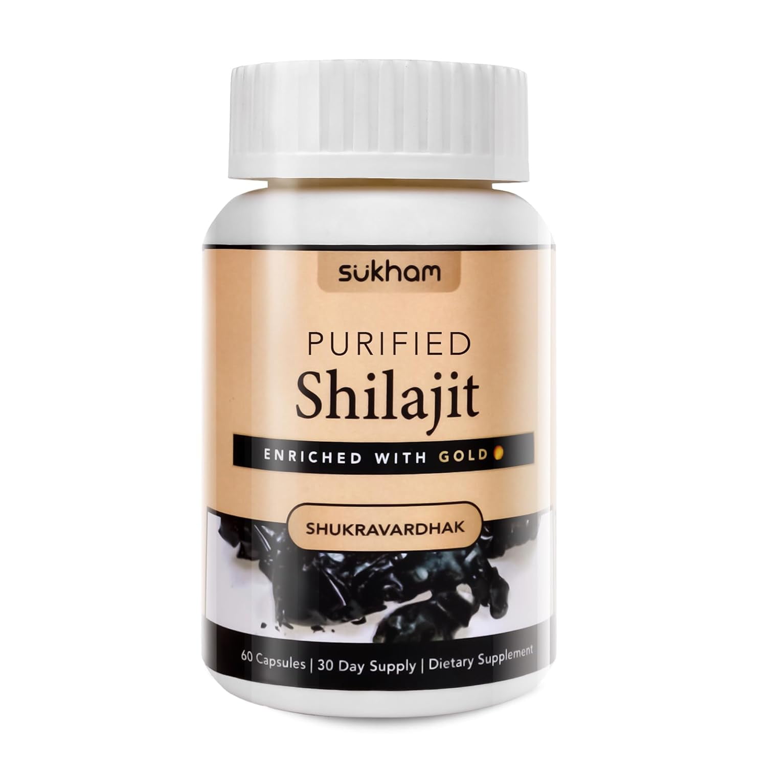 Sukham Himalayan Shilajit Capsule | High in Fulvic Acid | Ayurvedic ...
