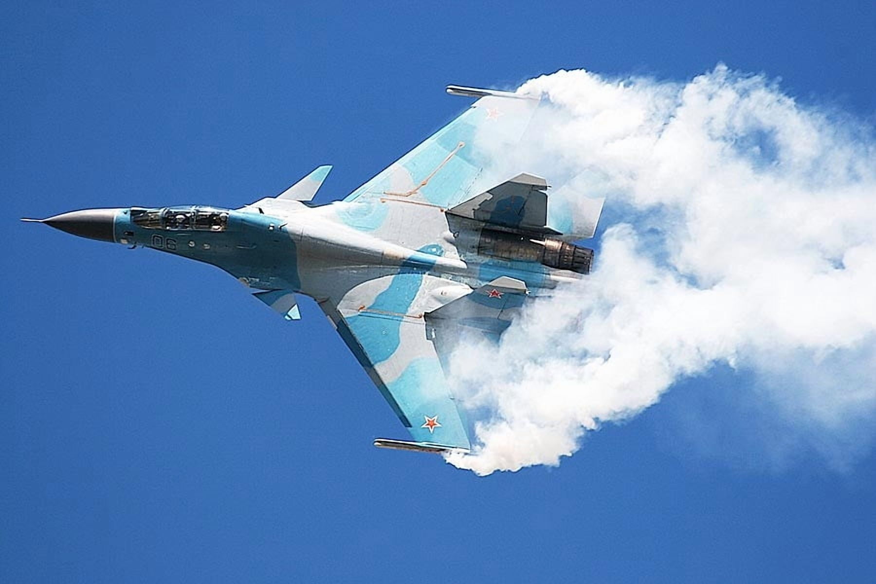 Sukhoi Su-30 / Su-30MK Fighter Aircraft - 20x30 Inch Laminated Aviation ...