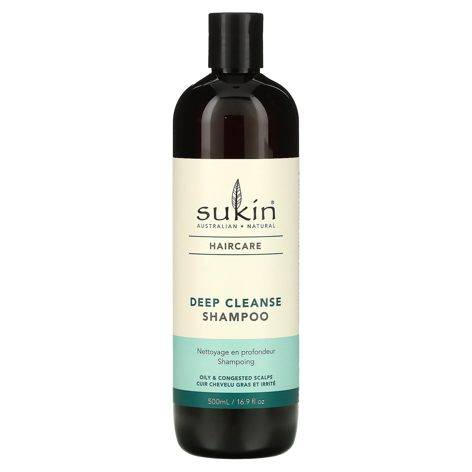 Sukin Haircare, Deep Cleanse Shampoo, Oily & Congested Scalps, 16.9 fl ...