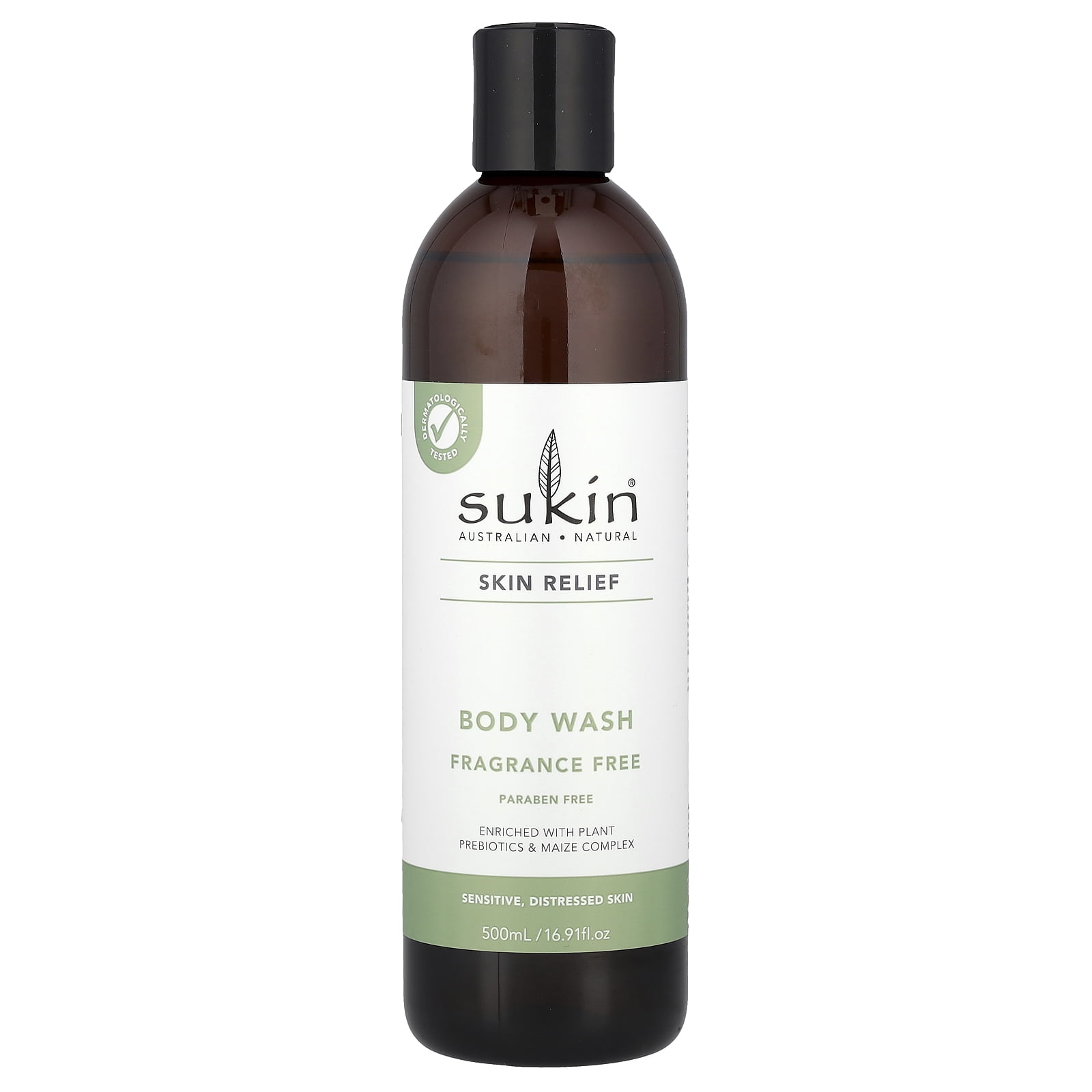 Sukin Skin Relief, Body Wash, Sensitive, Distressed Skin, Fragrance ...