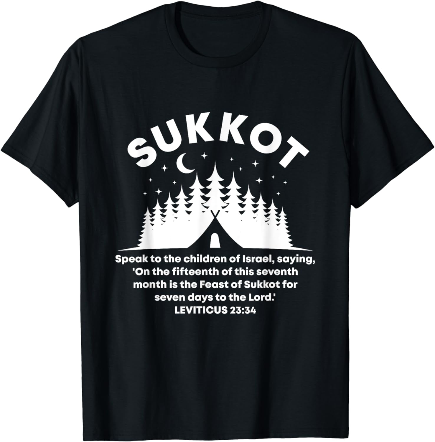 Sukkot Bible Verse Jewish Scripture Feast of Tabernacles T-Shirt ...