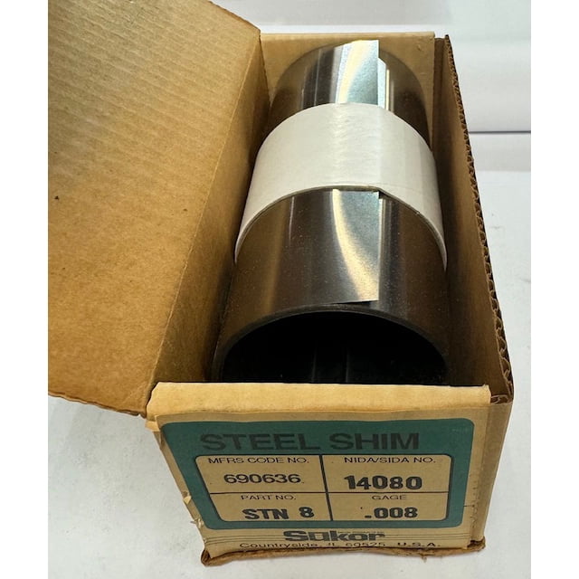 Sukor Steel Shim Stock Roll .008 in, 14080 Steel, 0.008 in x 100 in x 6 ...