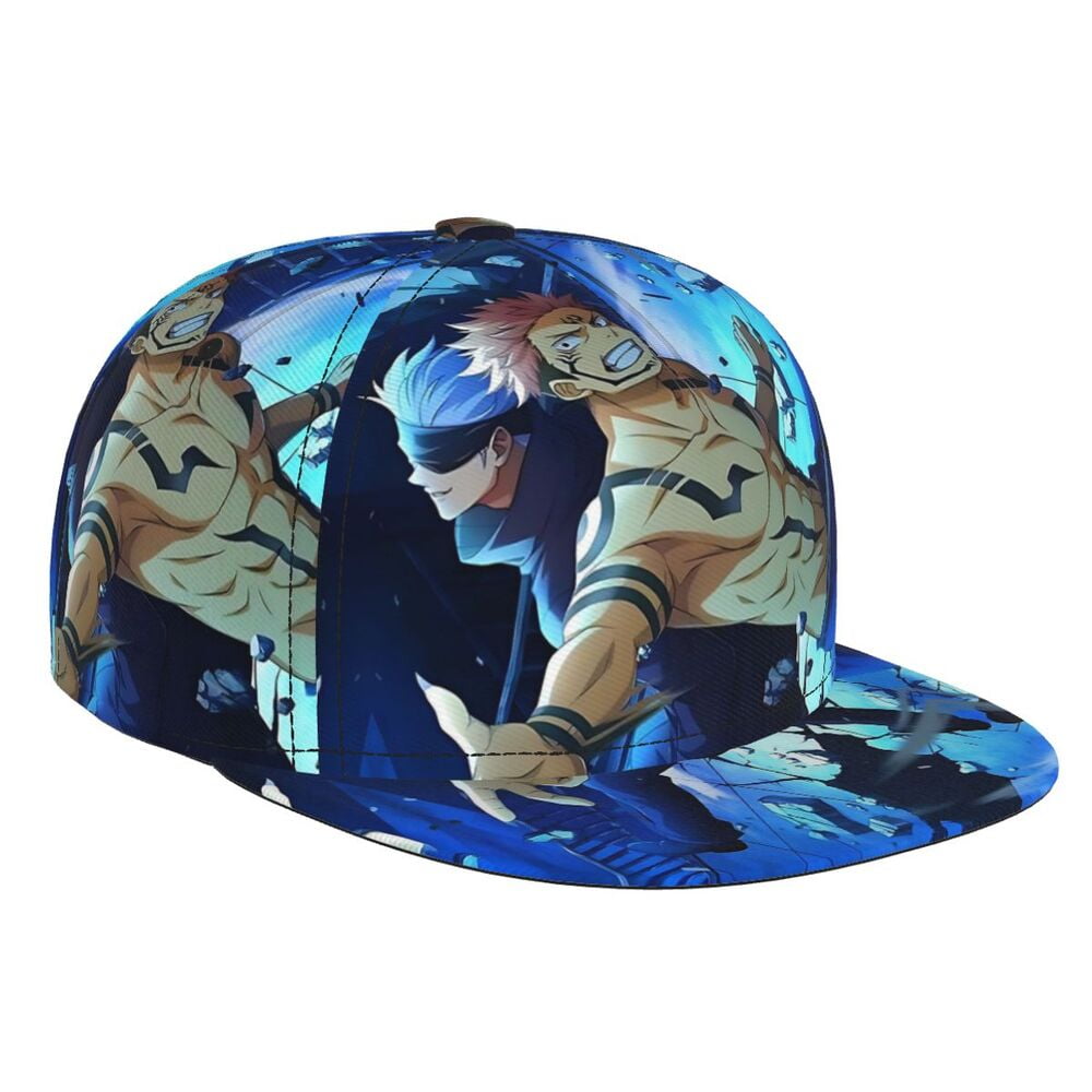Sukuna Gojo Jujutsu Kaisen Adjustable Brim Bill Baseball Cap Adjustable ...