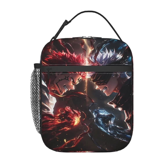 Sukuna Gojo Jujutsu Kaisen Lunch Bag Tote Shoulder Bags Insulated Lunch ...