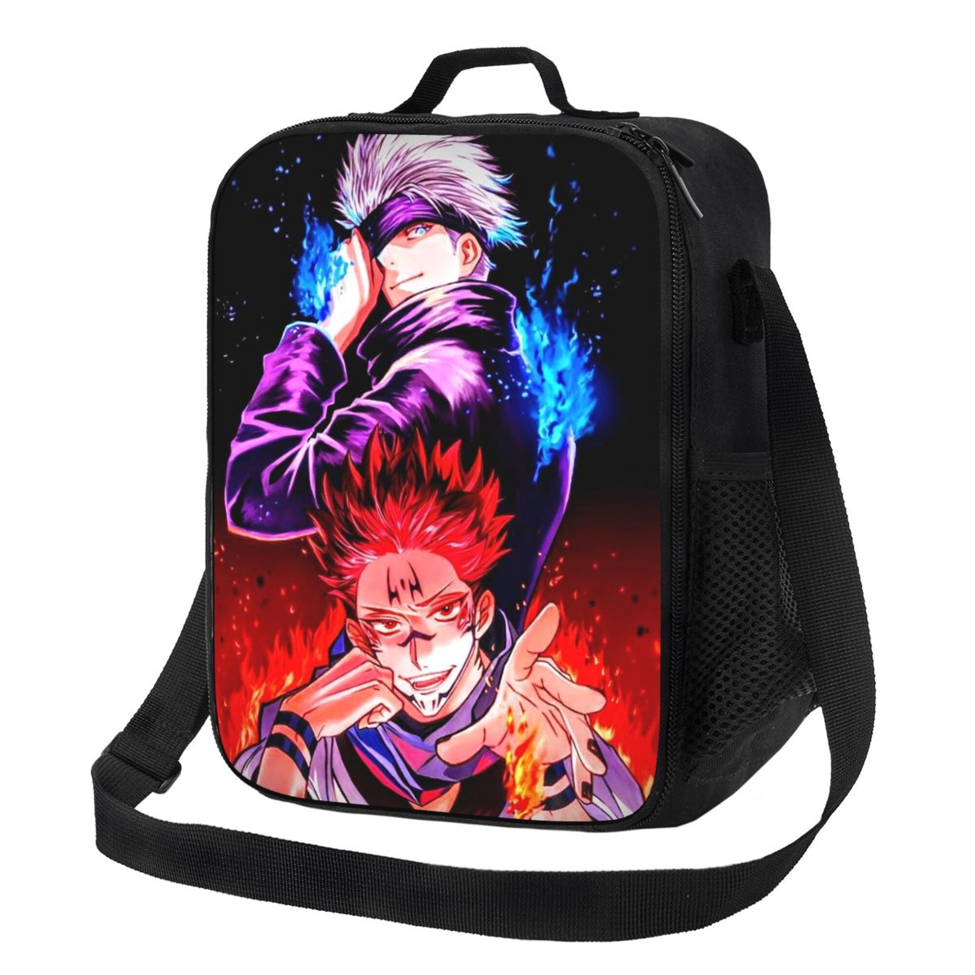 Sukuna Gojo Jujutsu Kaisen Lunch Bags Tote Shoulder Bag Insulated Lunch ...