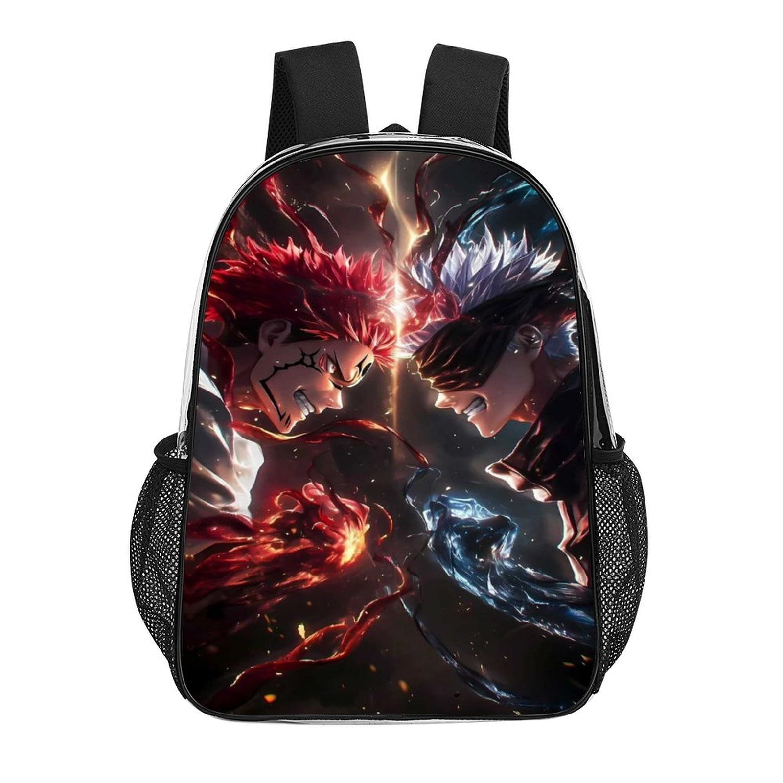 Sukuna Gojo Jujutsu Kaisen Transparent Bag Backpack 17 Inch Mesh ...