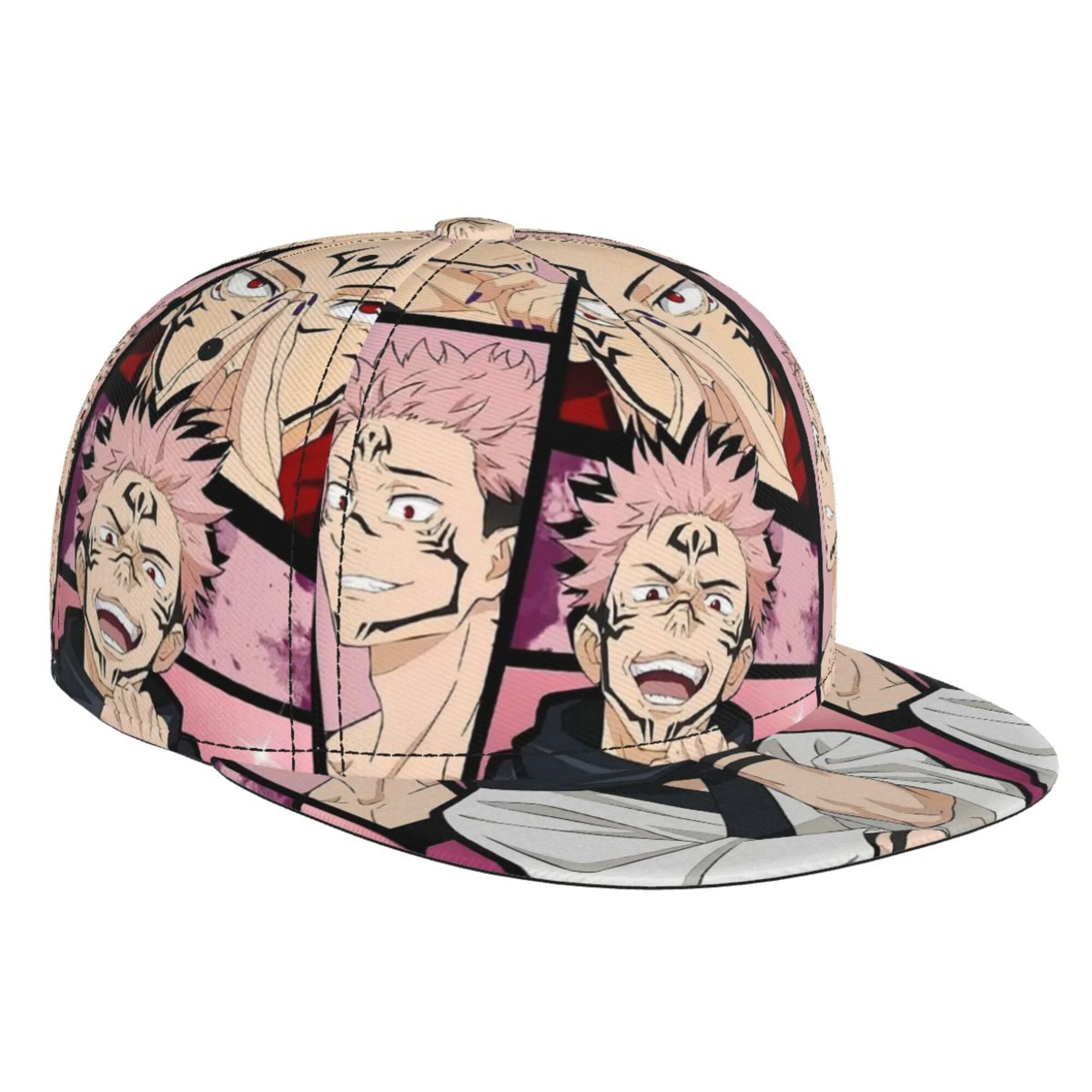 Sukuna Jujutsu Kaisen Brim Bill Baseball Cap Adjustable Snapback Hat ...