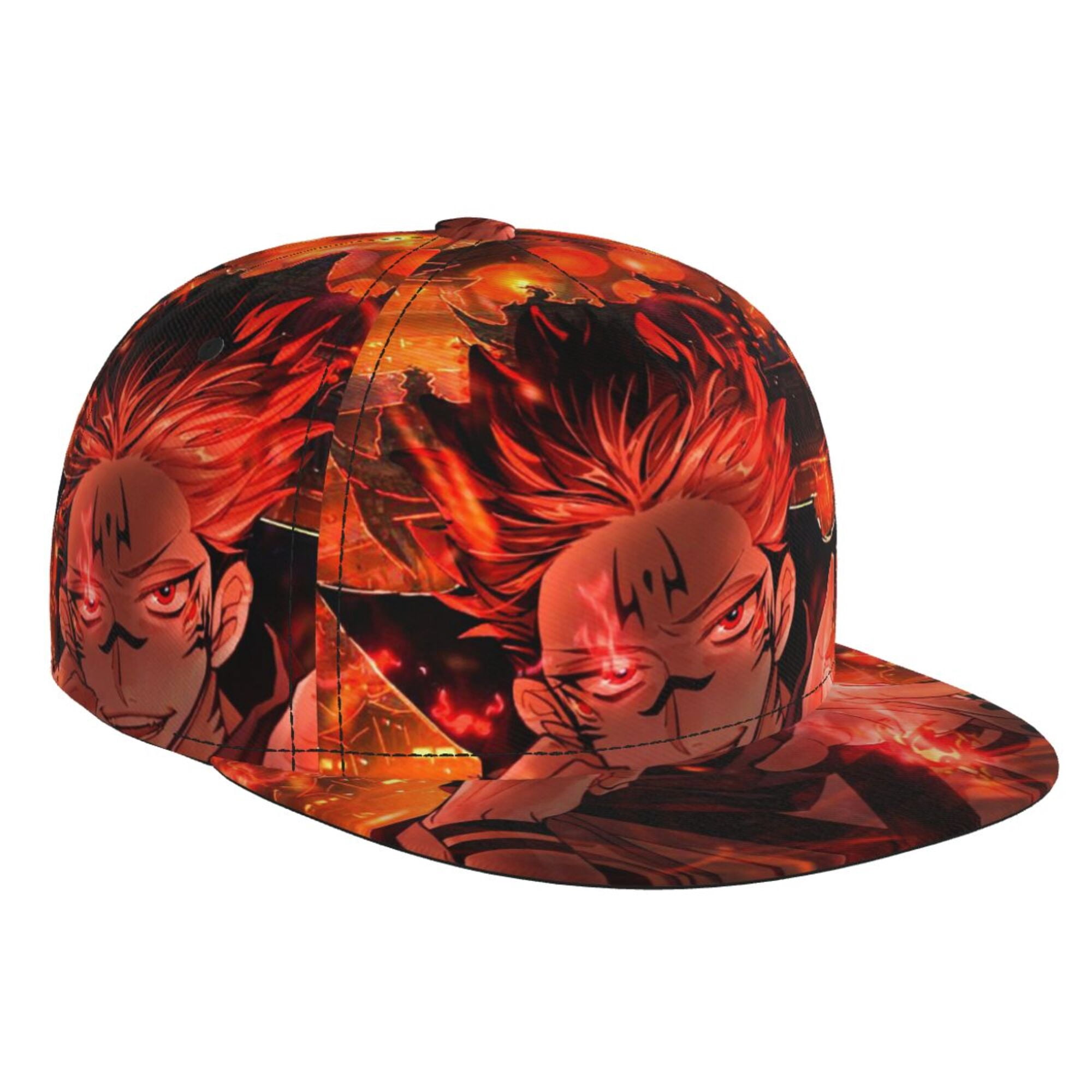 Sukuna Jujutsu Kaisen Brim Bill Baseball Cap Adjustable Snapback Hat ...
