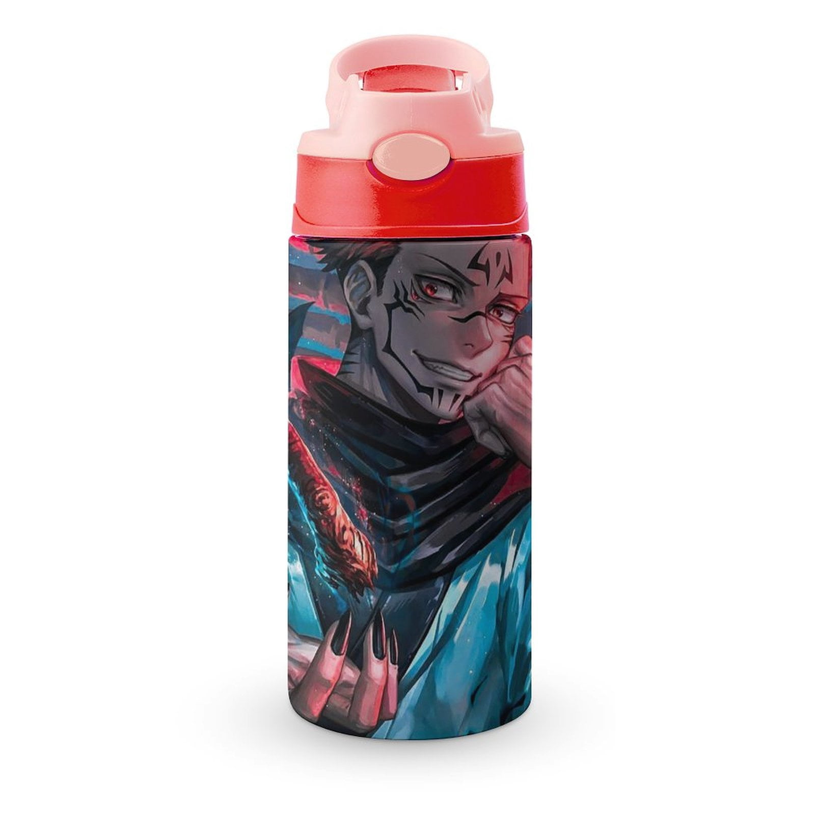 Sukuna Jujutsu Kaisen Water Bottle with Straw Vacuum Insulated ...