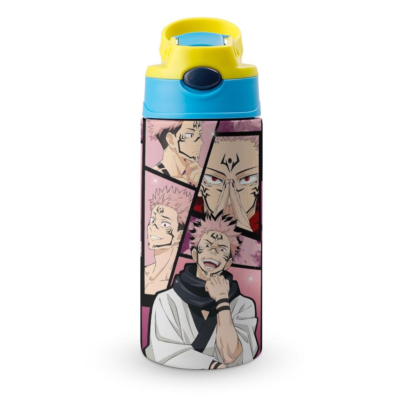 Sukuna Jujutsu Kaisen Children Water Bottle with Straw Vacuum Insulated ...