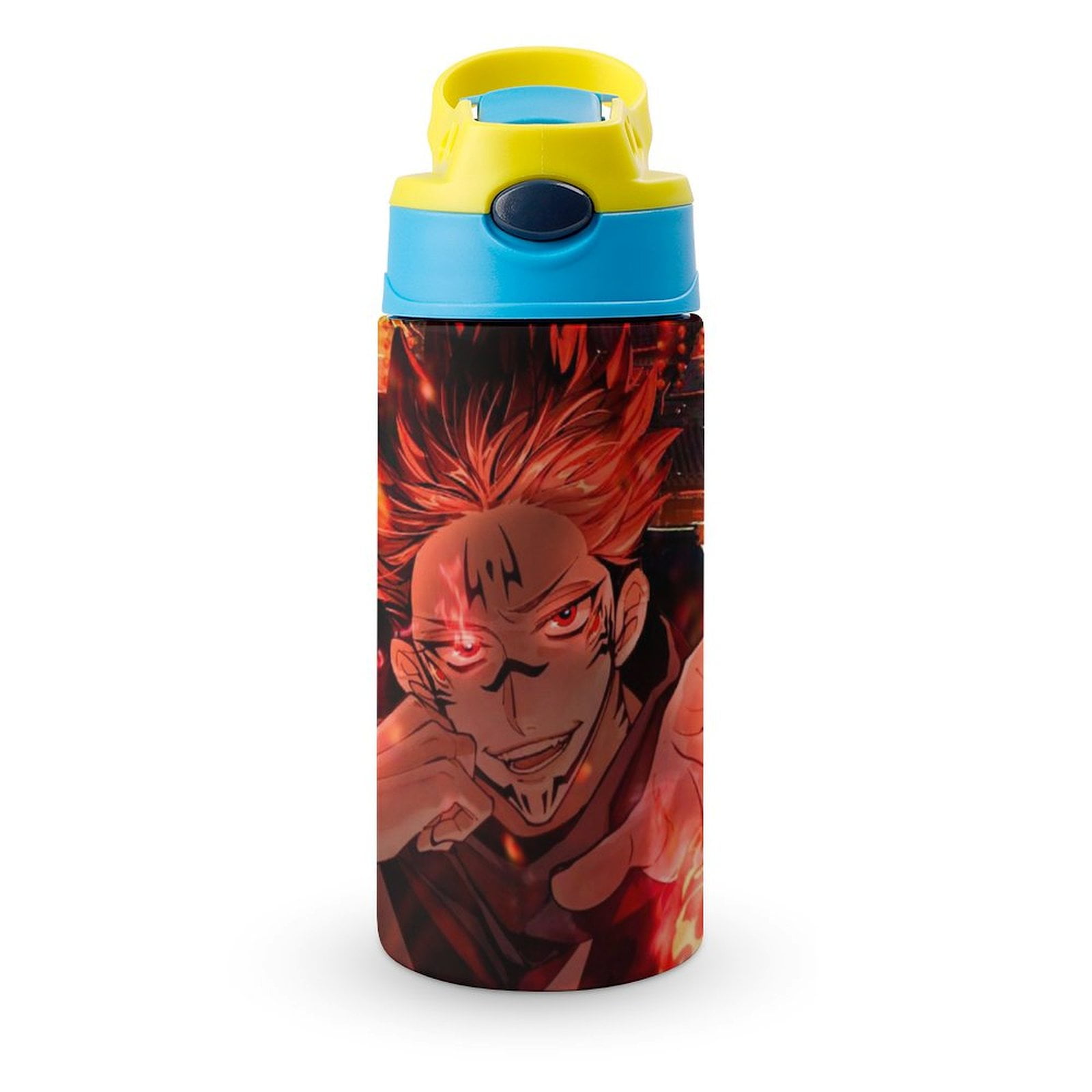 Sukuna Jujutsu Kaisen Water Bottle with Straw Vacuum Insulated ...