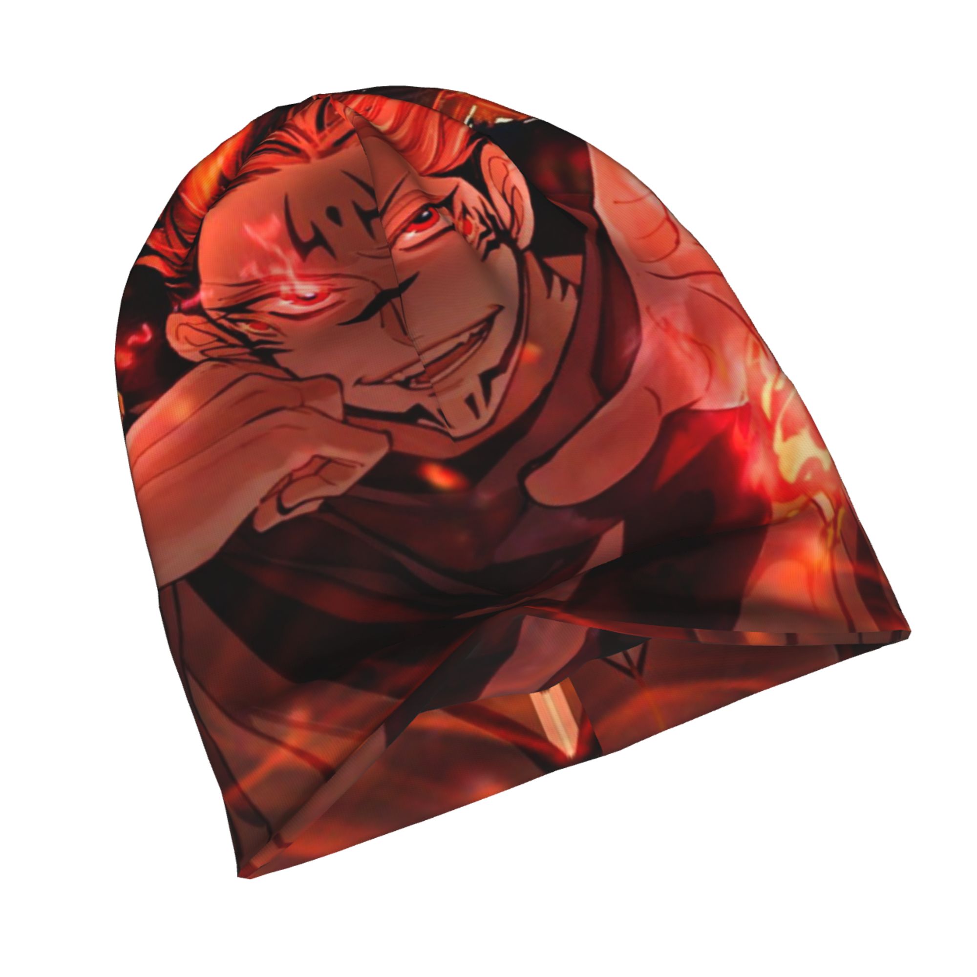 Sukuna Jujutsu Kaisen Knit Hat Cap Warm Beanie Hat Foldable Hats Soft ...