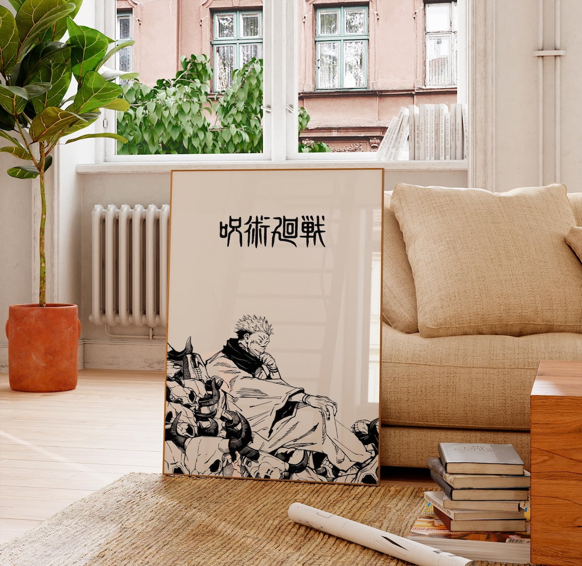 Sukuna Jujutsu Kaisen Poster, Jjk Anime Print, Ryomen Sukuna Wall Art ...