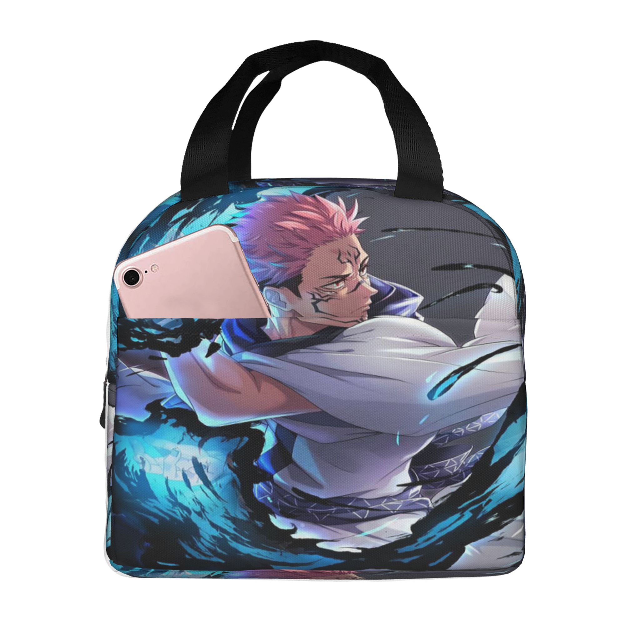 Sukuna Jujutsu Kaisen Reusable Lunch Bag Cooler Tote Bag Adjustable ...