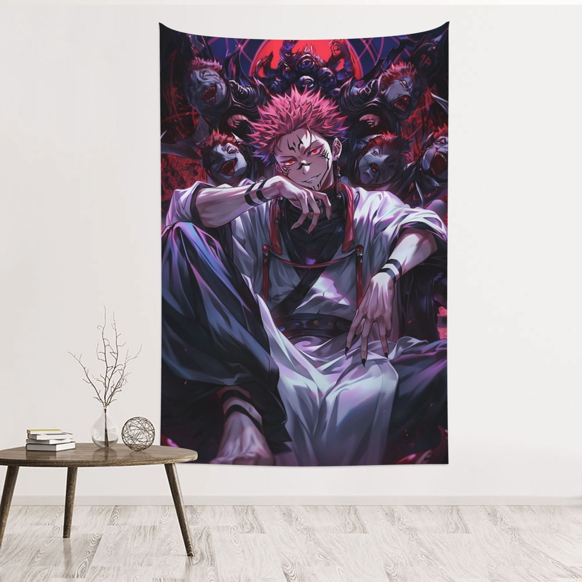 Sukuna Jujutsu Kaisen Tapestry Banner 60 X 40 inch Decor Art Tablecloth ...
