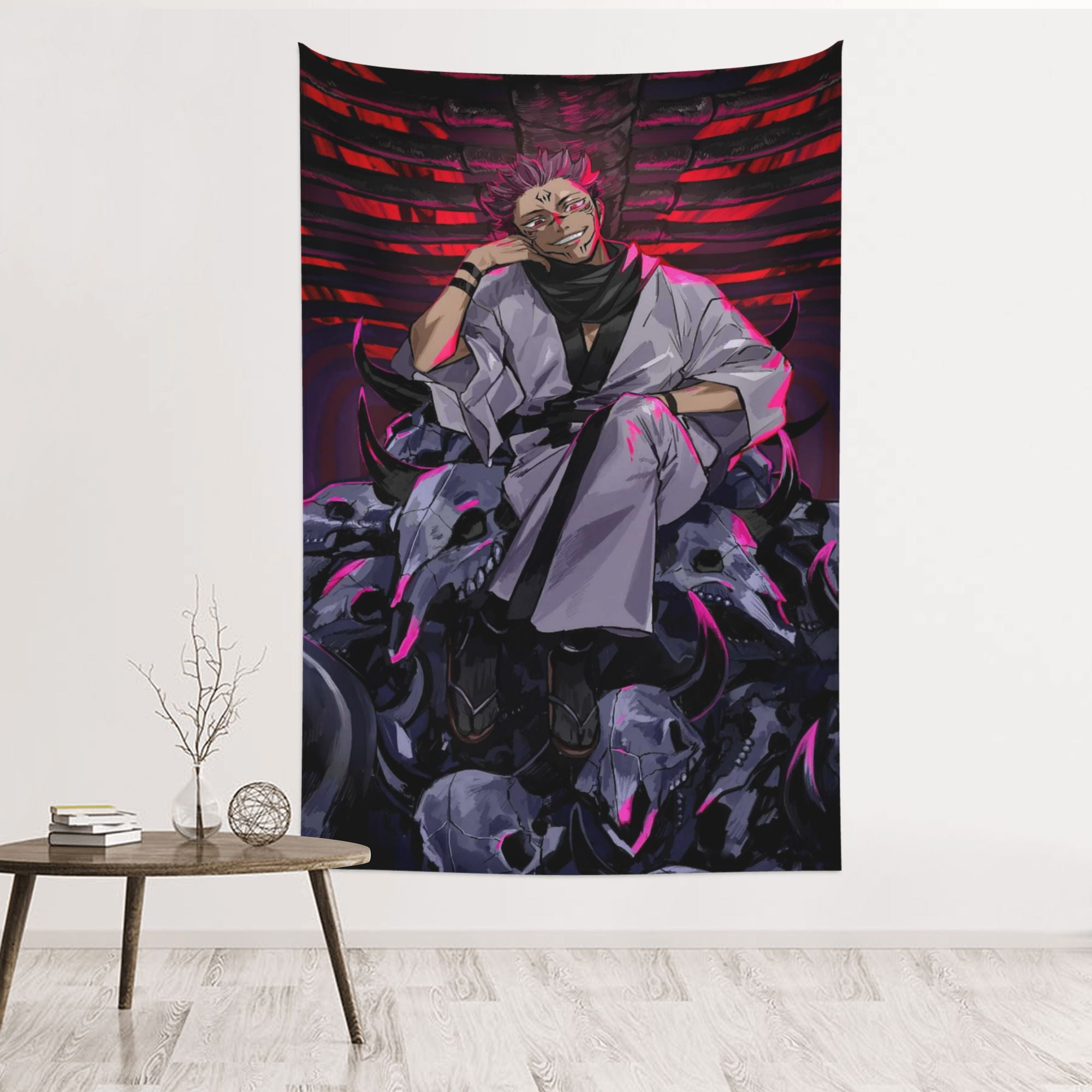 Sukuna Jujutsu Kaisen Tapestry Banner 60 X 40 inch Decor Art Tablecloth ...