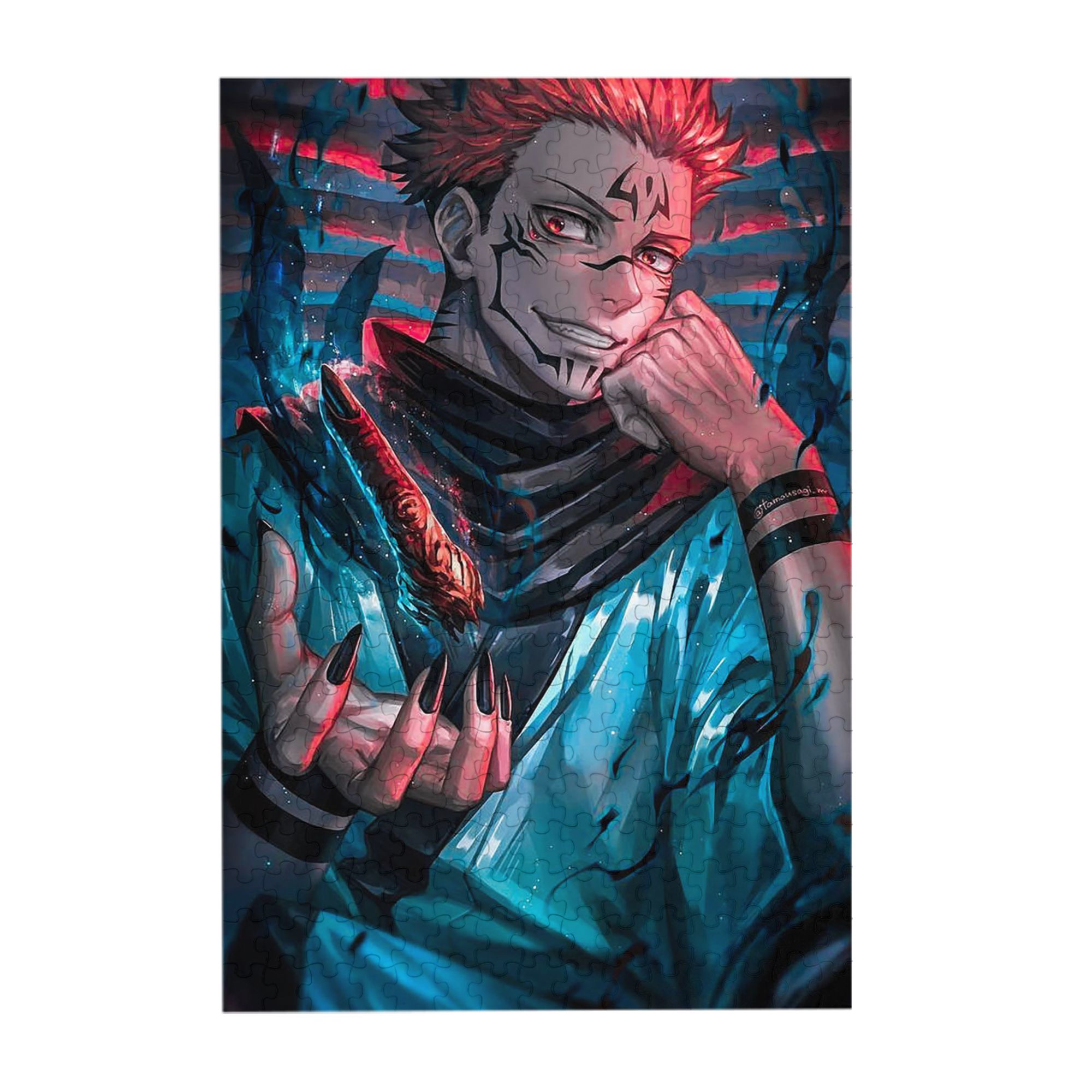 Sukuna Jujutsu Kaisen Wooden Jigsaw Puzzle for Adults 300 Piece Puzzle ...