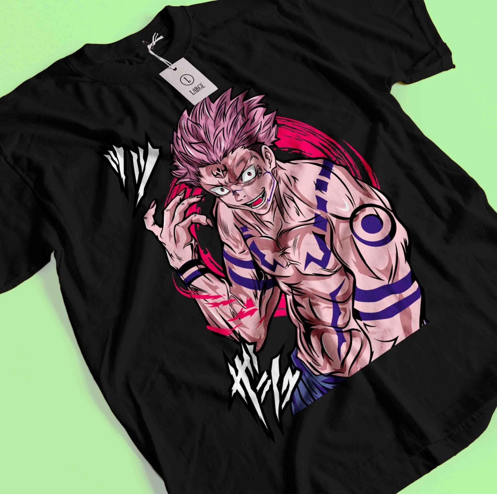 Sukuna Shirt Gojo Satoru T-Shirt Jujutsu Kaisen Tshirt Toji Tee Itadori ...