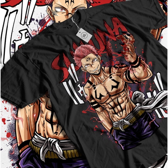 Sukuna T-Shirt Gojo Satoru Megumi Itadori Yuji Jujutsu Kaisen Horror ...