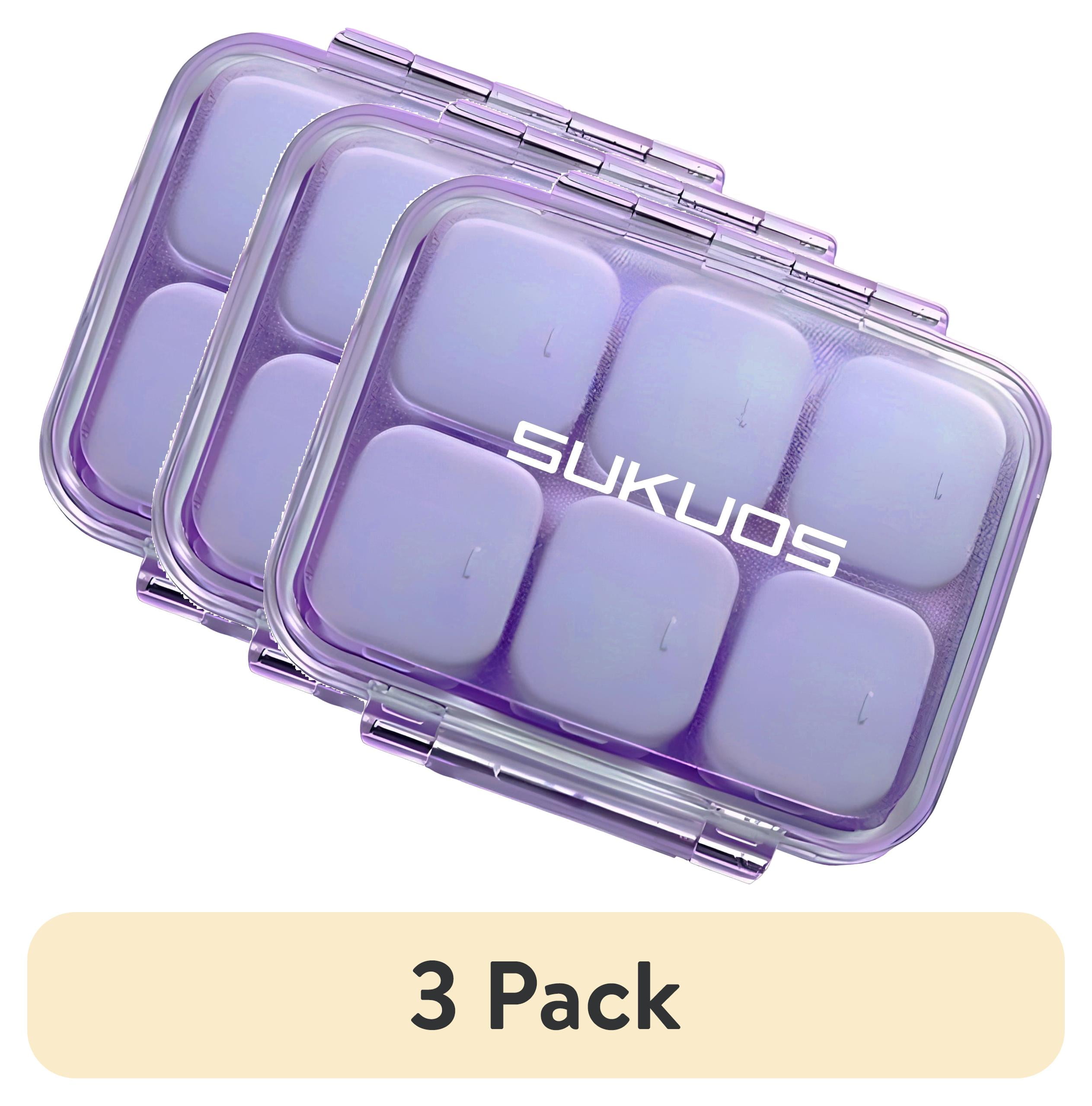 (3 pack) Sukuos Daily Use Multicase Pill Organizer 1 Pack, Easy to Open ...