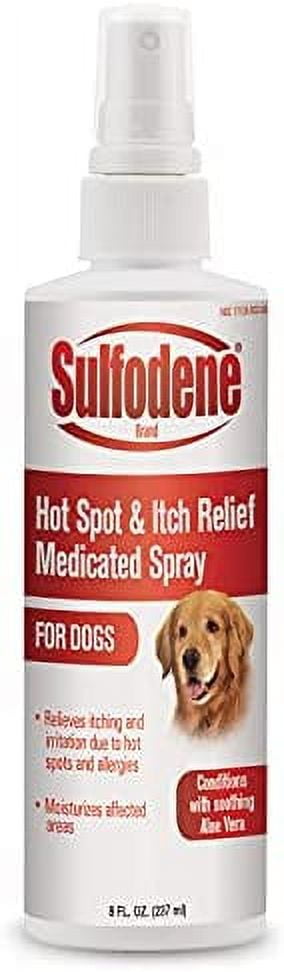 Sulfodene Medicated Hot Spot & Itch Relief Spray for Dogs, 8 oz ...