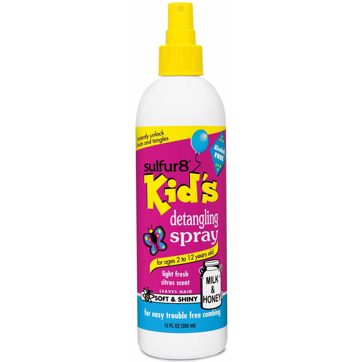 Sulfur 8 Kid's Detangling Spray 12 Oz,Pack of 12 - Walmart.com