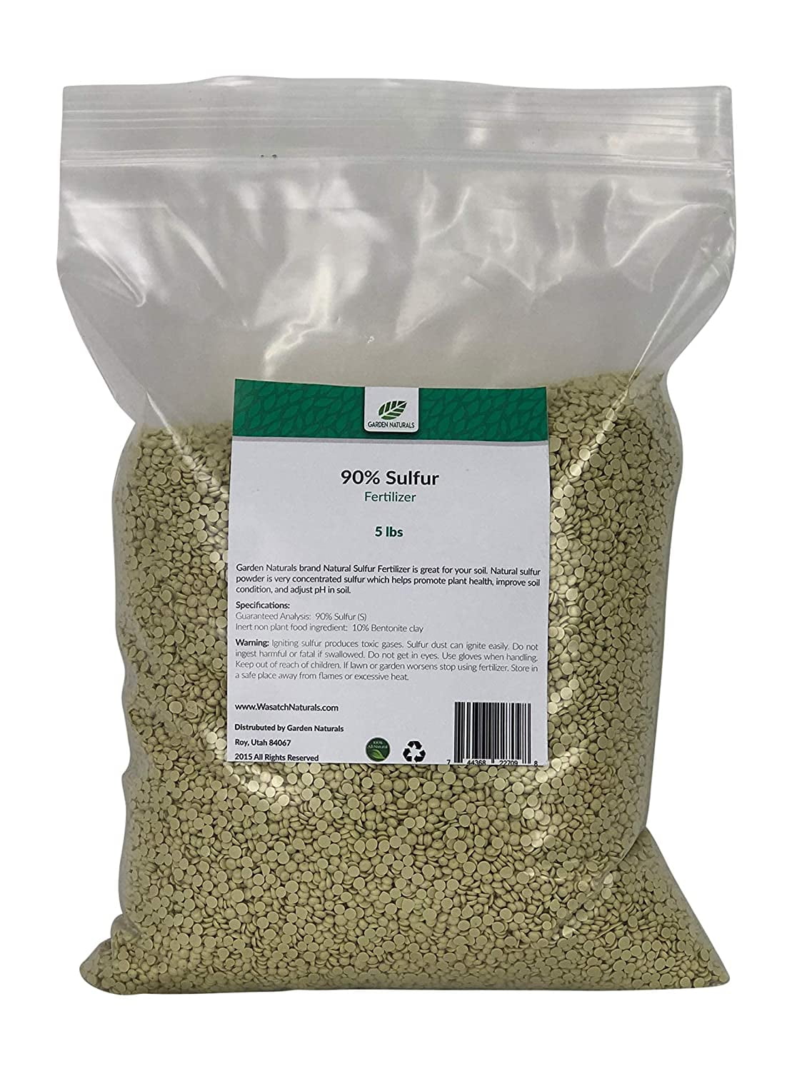 Sulfur Fertilizer 90% 25 Pounds by Garden Naturals - Walmart.com