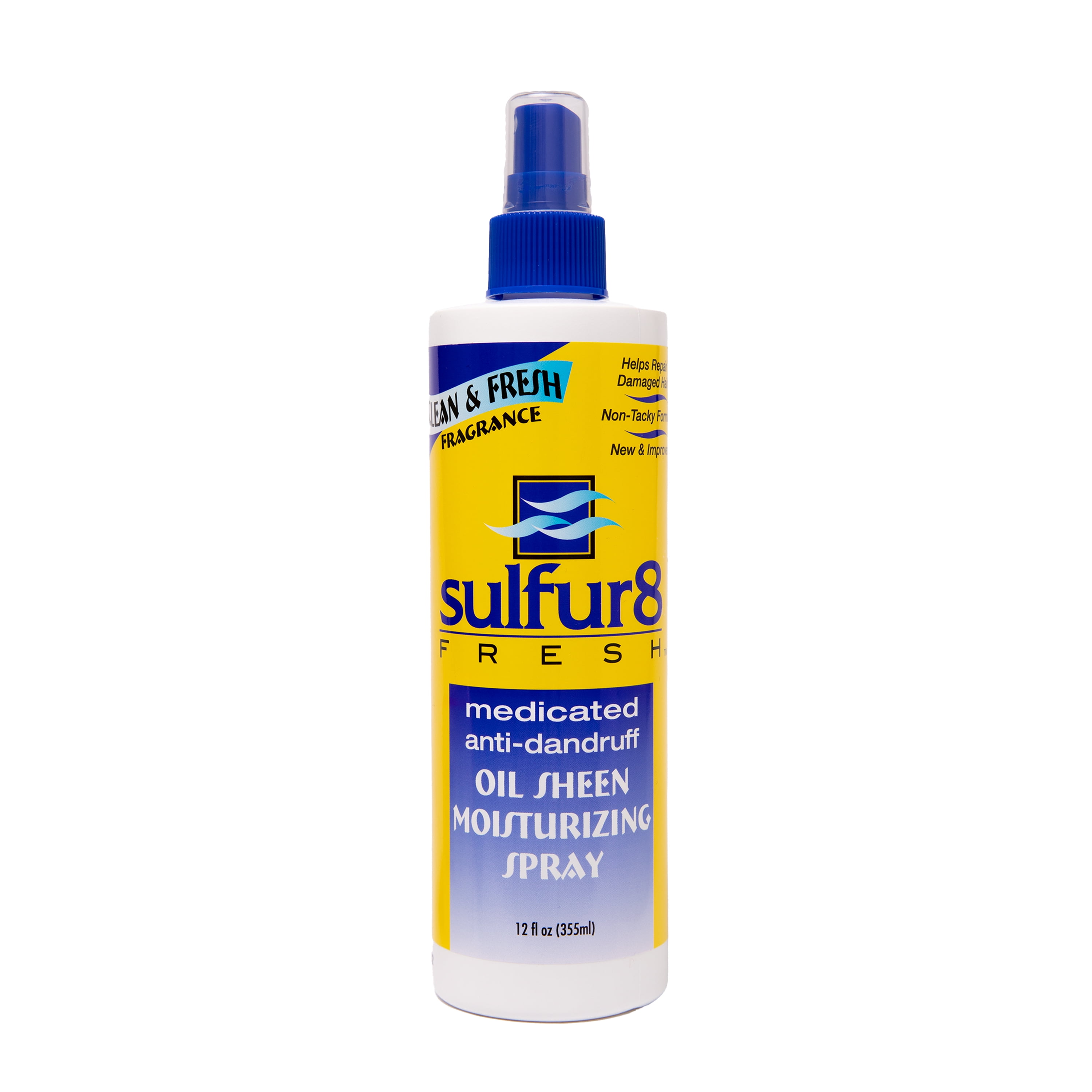 Sulfur8 Fresh Oil Sheen Moisturizing Spray, 12oz, 12 fl. oz., Unisex ...