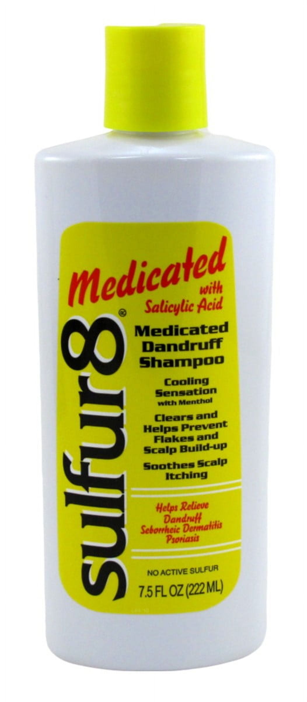 Sulfur8 Medicated Dandruff Shampoo Salicylic 7.5oz (Pack of 2 ...