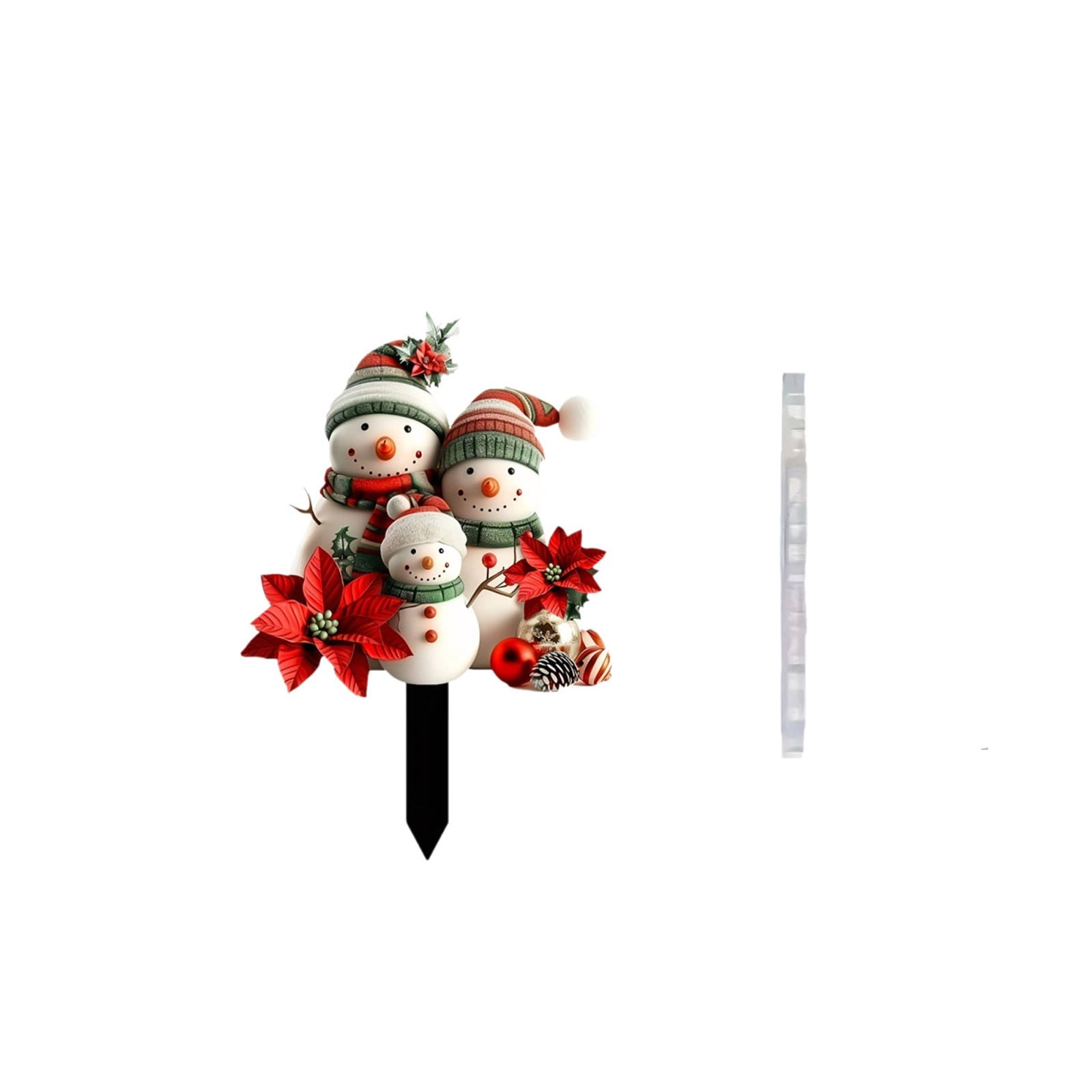 Sulgyt Acrylic Snowman Stake Outdoor Waterproof - Christmas Garden ...