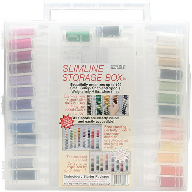 Sulky Slimline Starter Assortment Embroidery Thread Box - Walmart.com