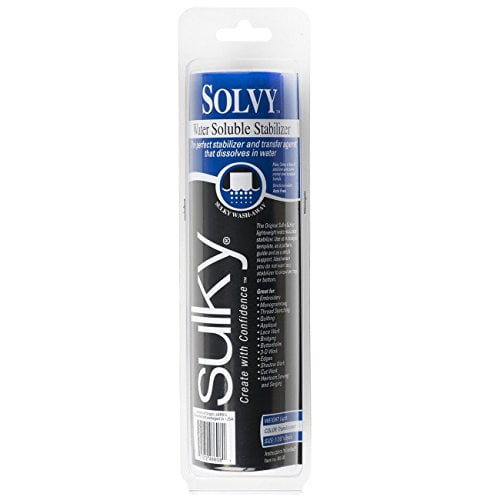Sulky Solvy Water Soluble Stabilizer Roll, 7.875-Inch by 9-Yard (2 Pack ...