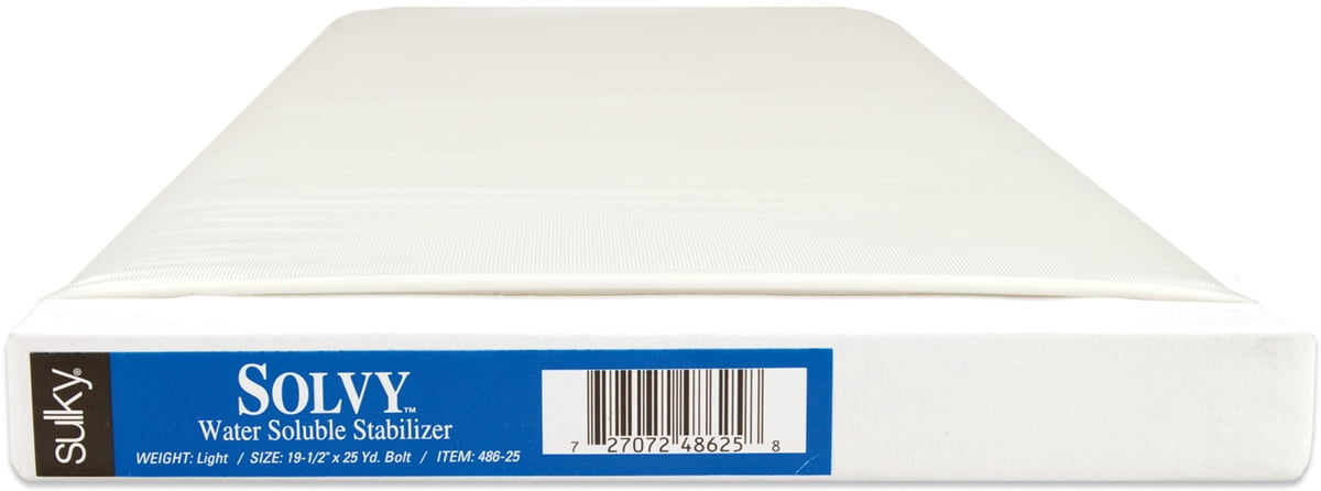 Sulky Solvy Water-Soluble Stabilizer-White 19.75"X25Yd Fob: Mi ...