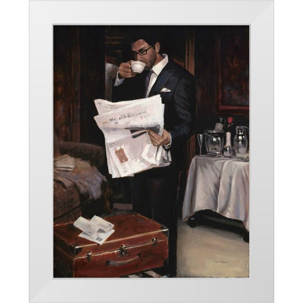 Sullivan, Myles 26x32 White Modern Wood Framed Museum Art Print Titled ...