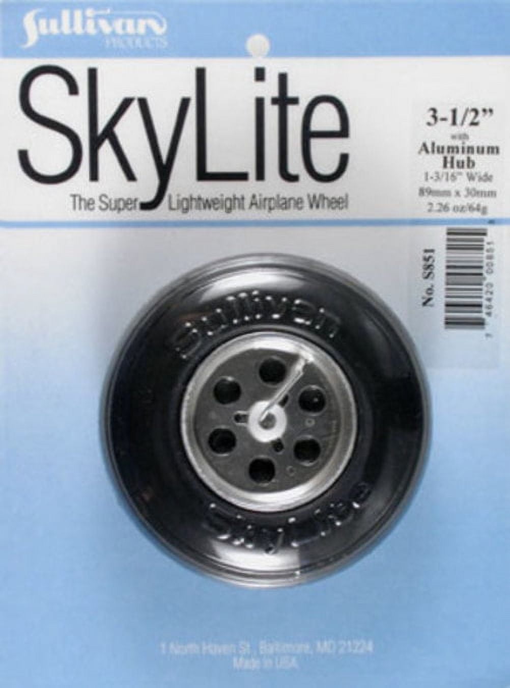 Sullivan Products Sky Wheel w/Alum Hub 3.5 SUL851 Wheels Gear Retracts ...