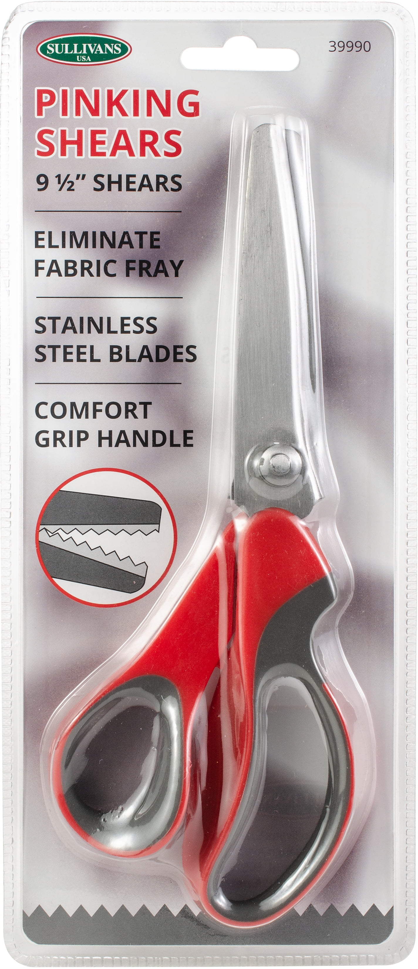Sullivan's Pinking Shears 9.5"-W/Comfort Grip Handle - Walmart.com
