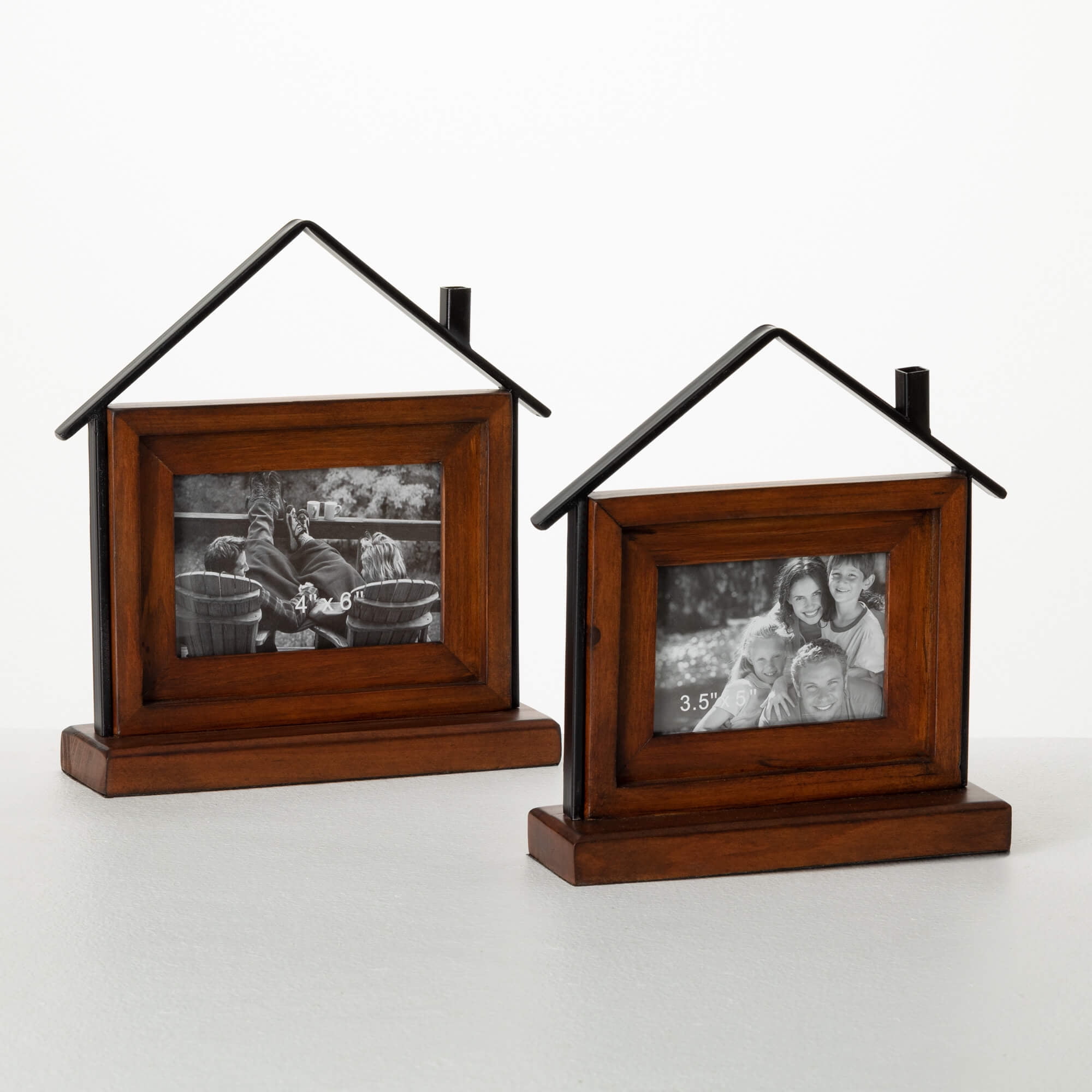 Sullivans 11" & 10" Modern House Photo Frame Set of 2, Wood - Walmart.com