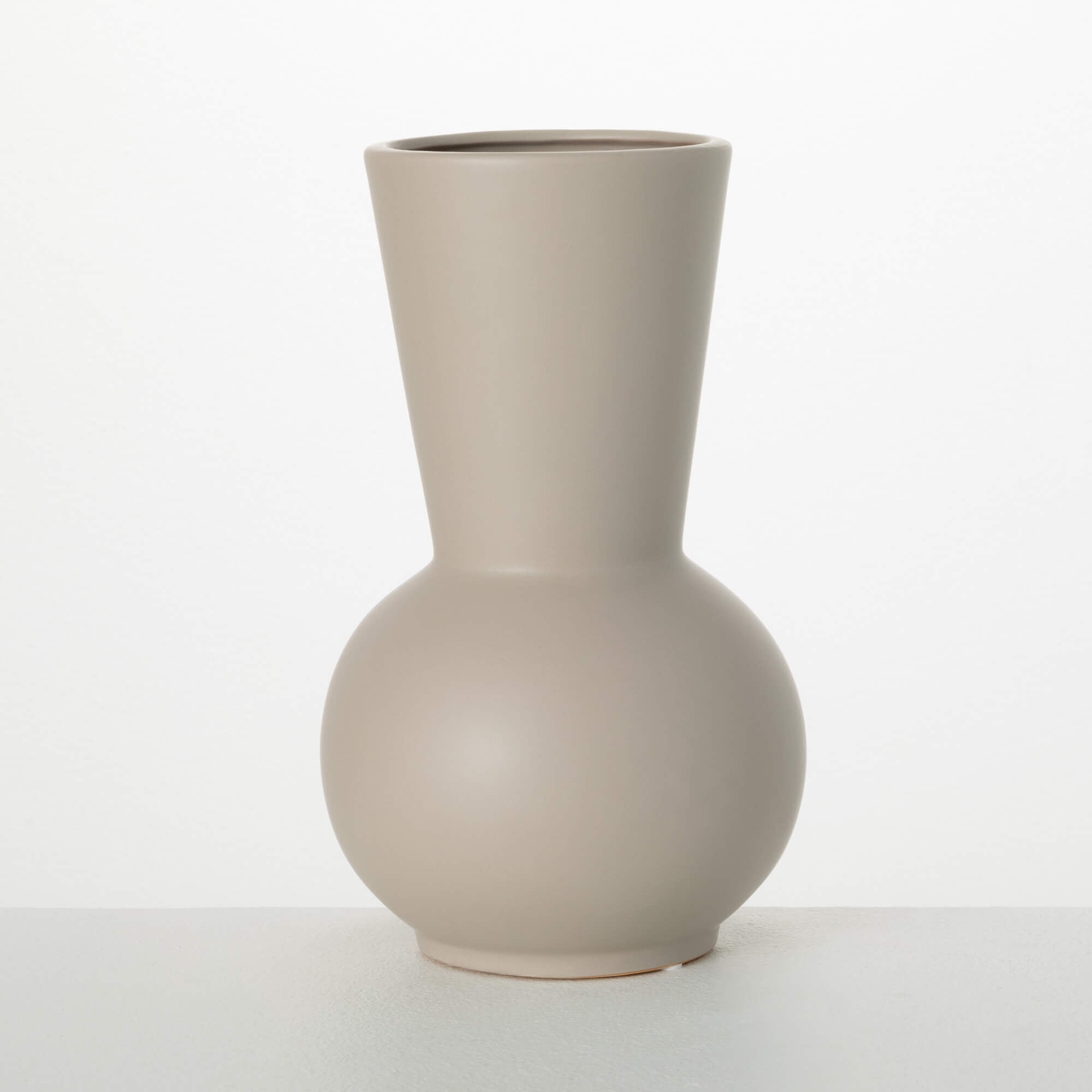 Sullivans 12" Modern Matte Gray Gourd Vase, Ceramic - Walmart.com