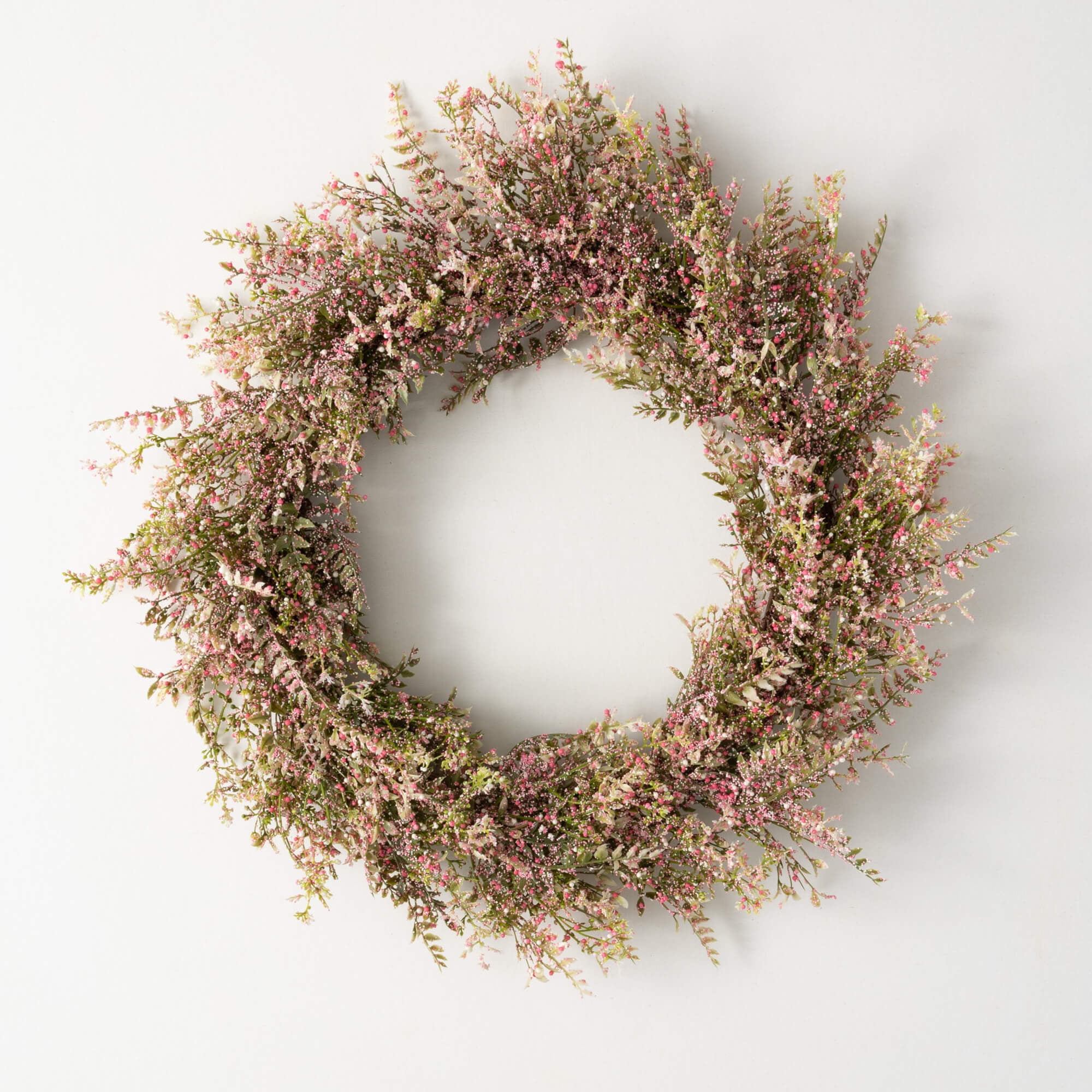 Sullivans 21.5" Artificial Fern & Fumaria Wreath - Walmart.com