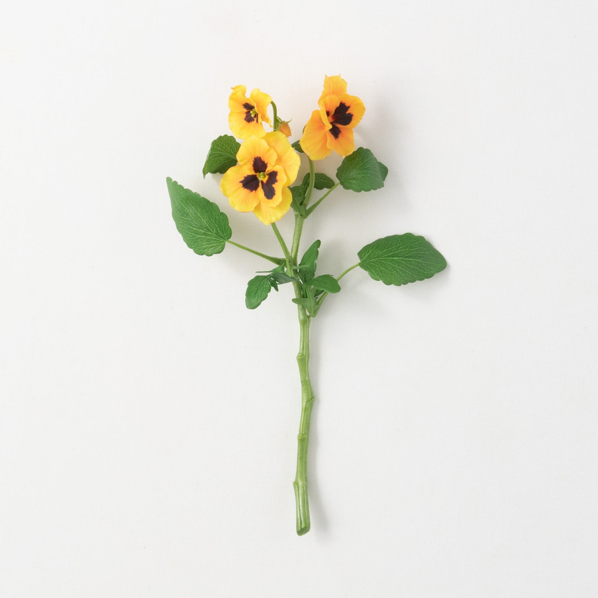Sullivans Artificial Pansy Stem - Vibrant Yellow Display - Walmart.com