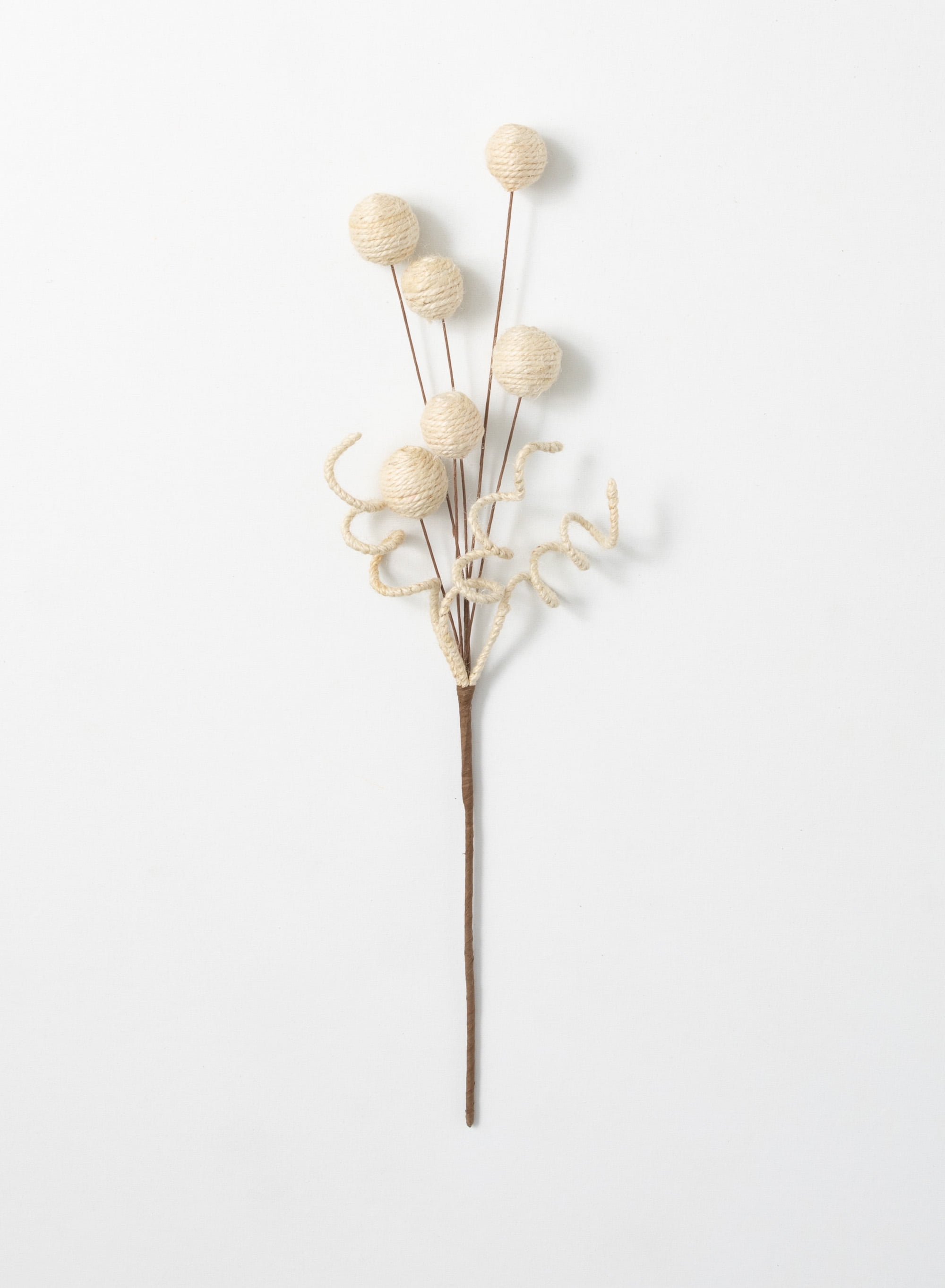 Sullivans Artificial Ball Hemp Stem 24"H Off-White - Walmart.com