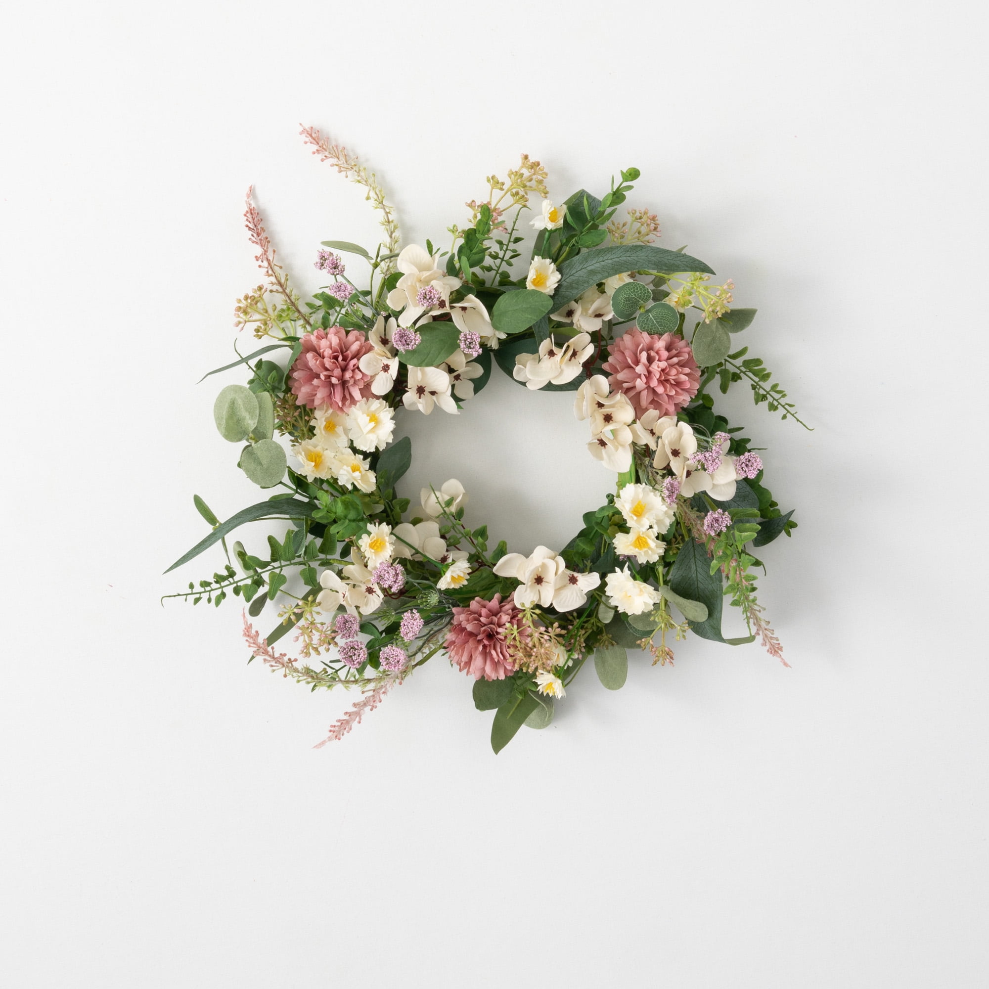 Sullivans Artificial Mixed Flower Mini Wreath 12.5"H Multicolored ...