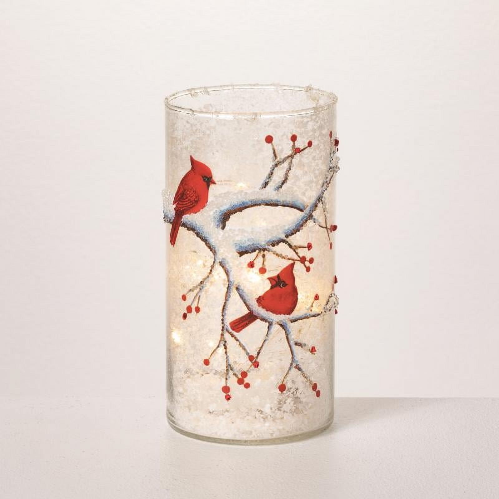 Sullivans Cardinal Cylinder Lighted Table Decor - Walmart.com