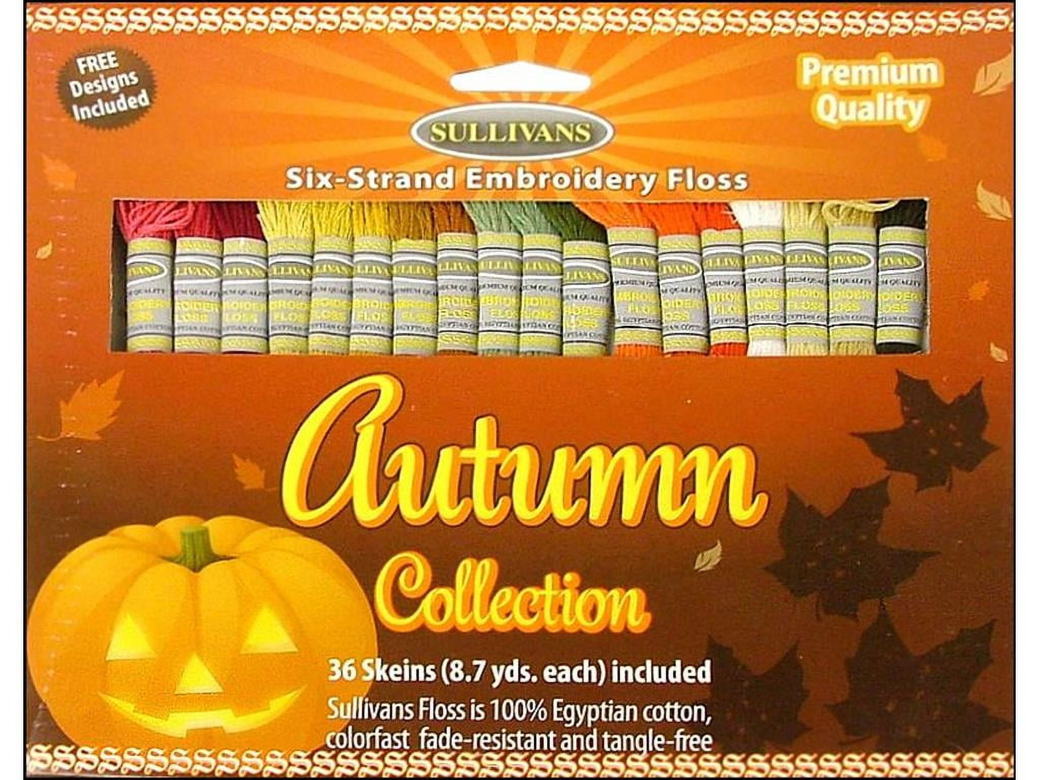 Sullivans Emb Floss Pack 36 Skeins Autumn - Walmart.com