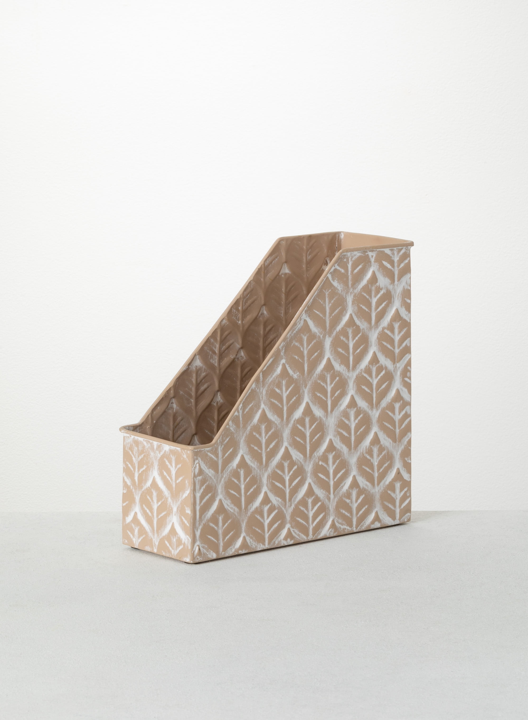 Sullivans Embossed Metal Upright Single File Holder 10.25"H Brown ...