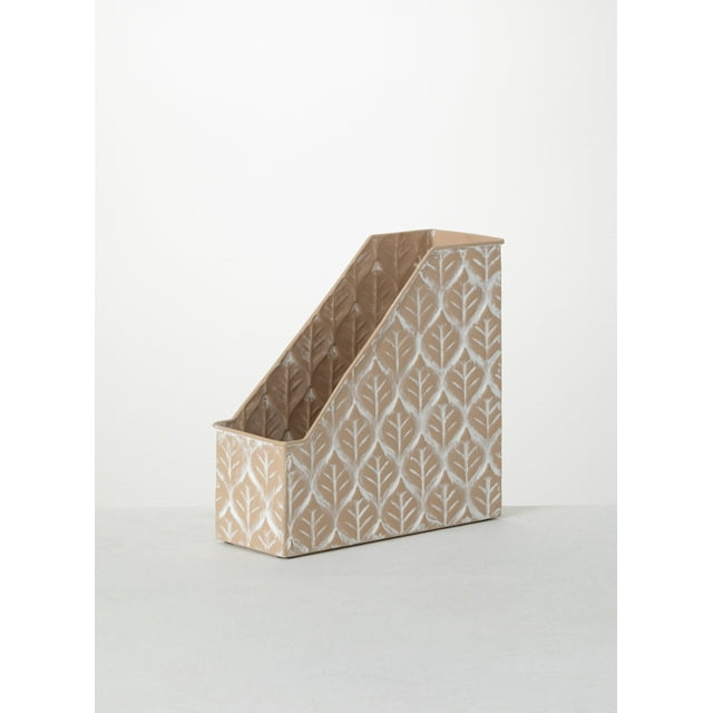 Sullivans Embossed Metal Upright Single File Holder 10.25"H Brown ...