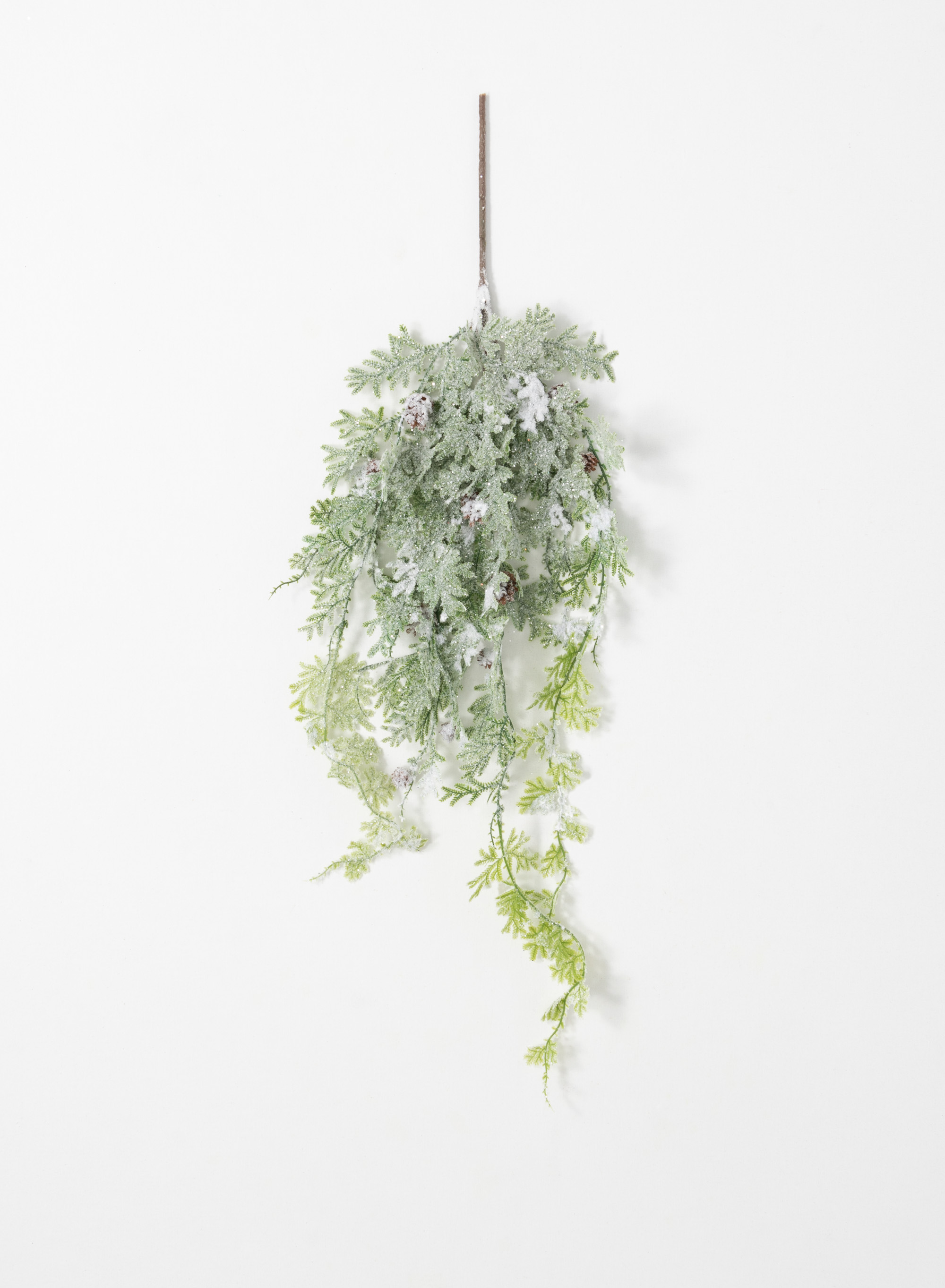 Sullivans Frosted Fern & Cone Artificial Vine 31"H Green - Walmart.com