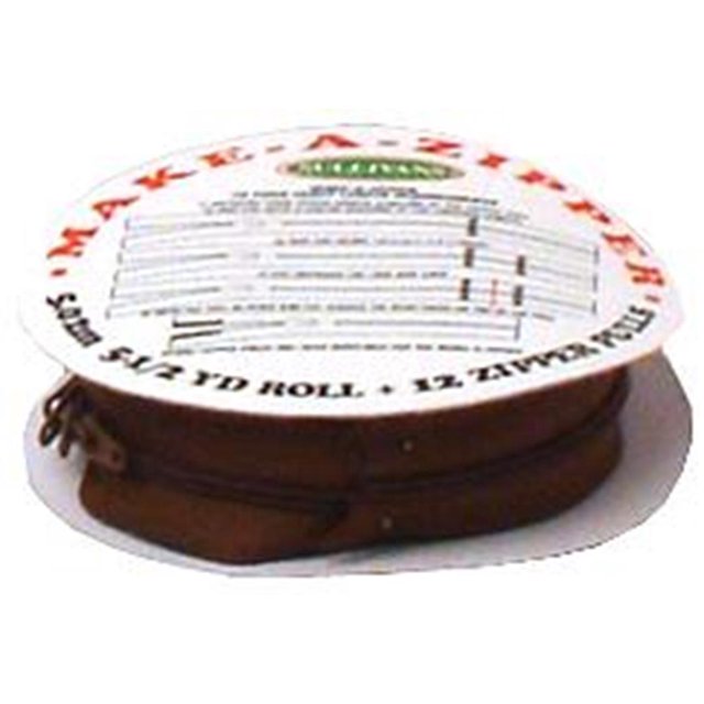 Sullivans Make-A-Zipper 5.5yd Reel Brown - Walmart.com