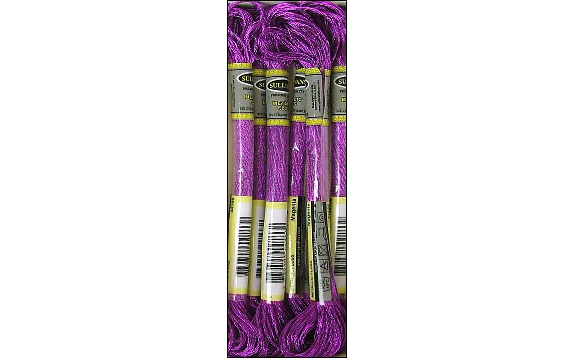 Sullivans Metallic Floss 8.7yd-Magenta - Walmart.com